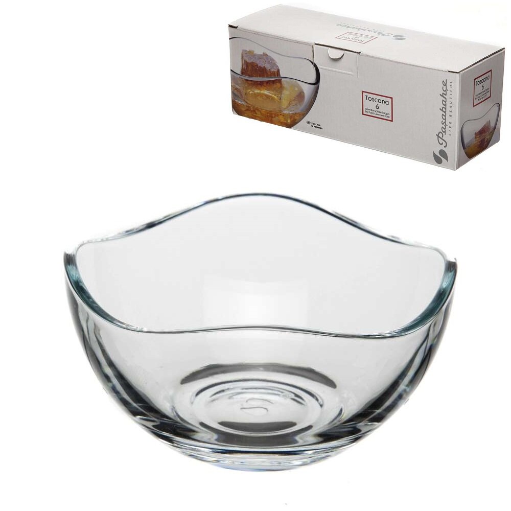 Салатники Pasabahce "Toscana", стекло, 6 штук, 90 мл, прозрачные