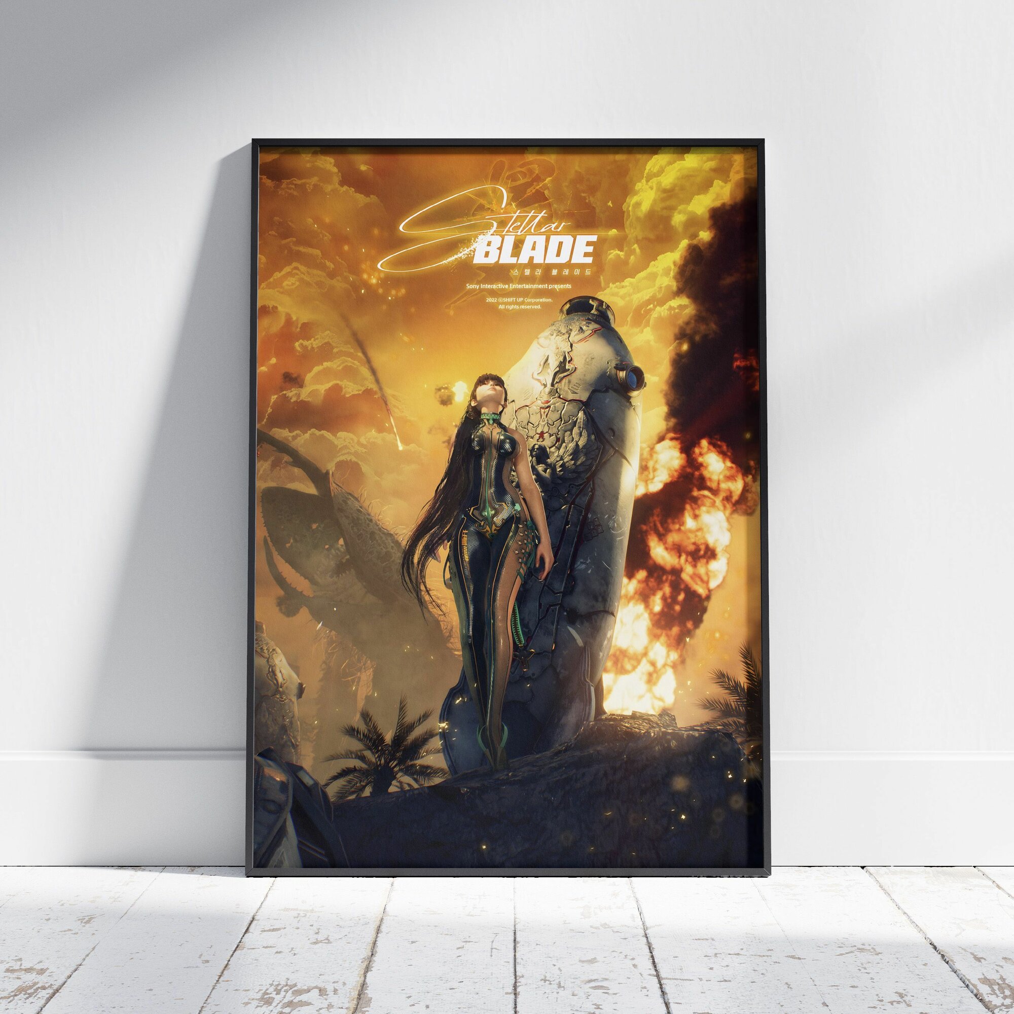 Плакат на стену для интерьера Стеллар Блейд (Ева 3) - Постер по игре Stellar Blade формата А3 (30x42 см)