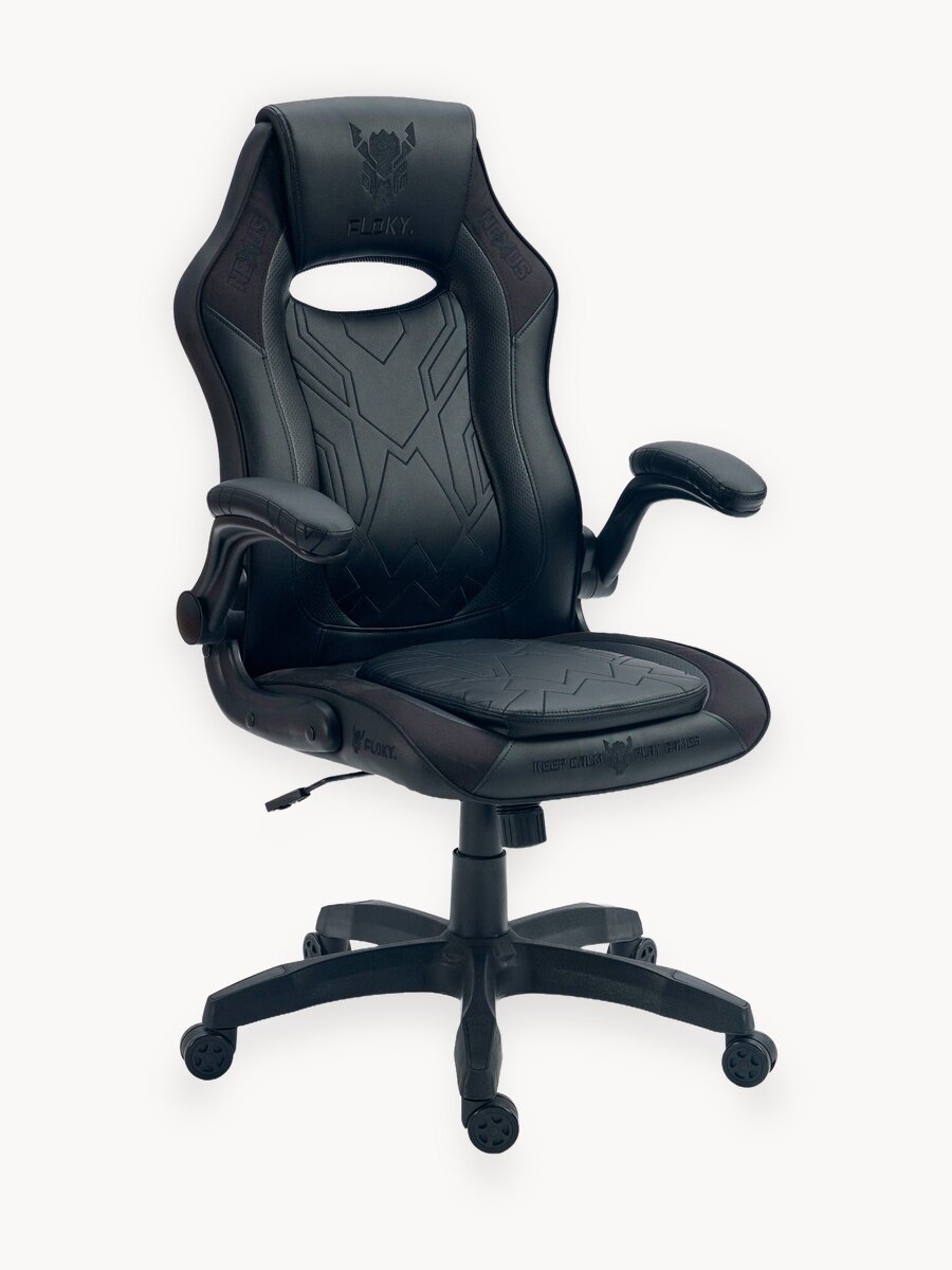 Кресло компьютерное FLOKY NEXUS Black, Газлифт 4 класс, Усиленный каркас