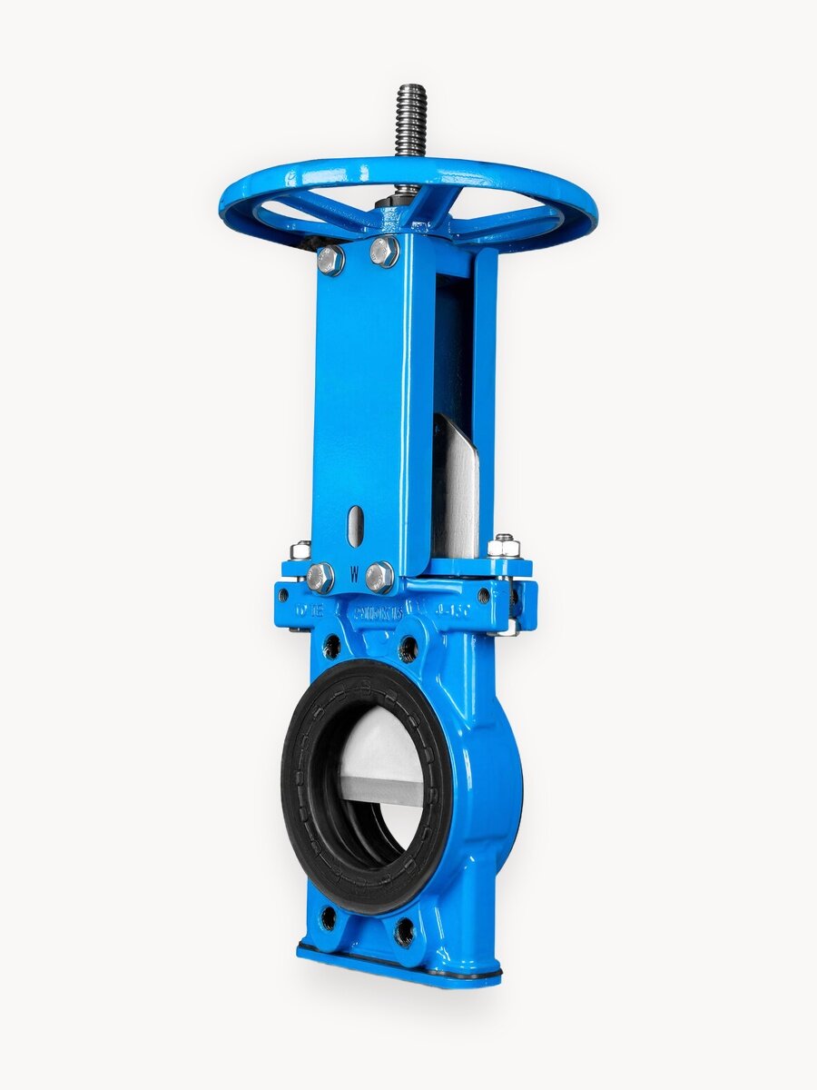 Задвижка шиберная ножевая с прочисткой межфланцевая Ду 250 Ру10