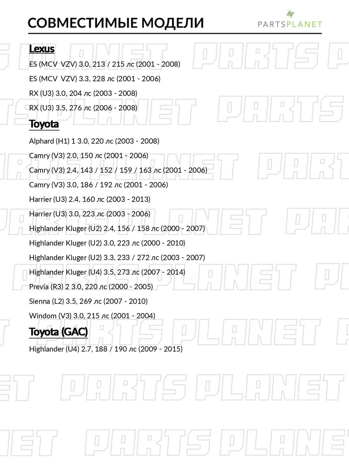 Фильтр воздушный, для Лексус ES 2001-2008, RX 2003-2008, Тойота Камри 2001-2006, Харриер 2003-2013, Хайлендер Клюгер 2000-2007 OEM 1780120040 178010H010 178010H020 арт JDA199