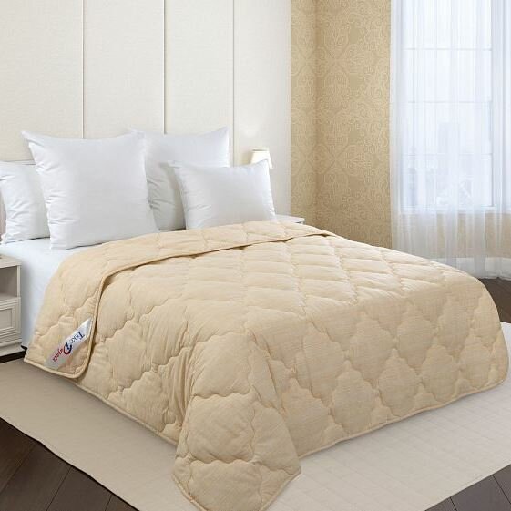 Одеяло 200х220 из Перкали / Хлопок 300 г арт 238 "Эко 2" (одноиголка)