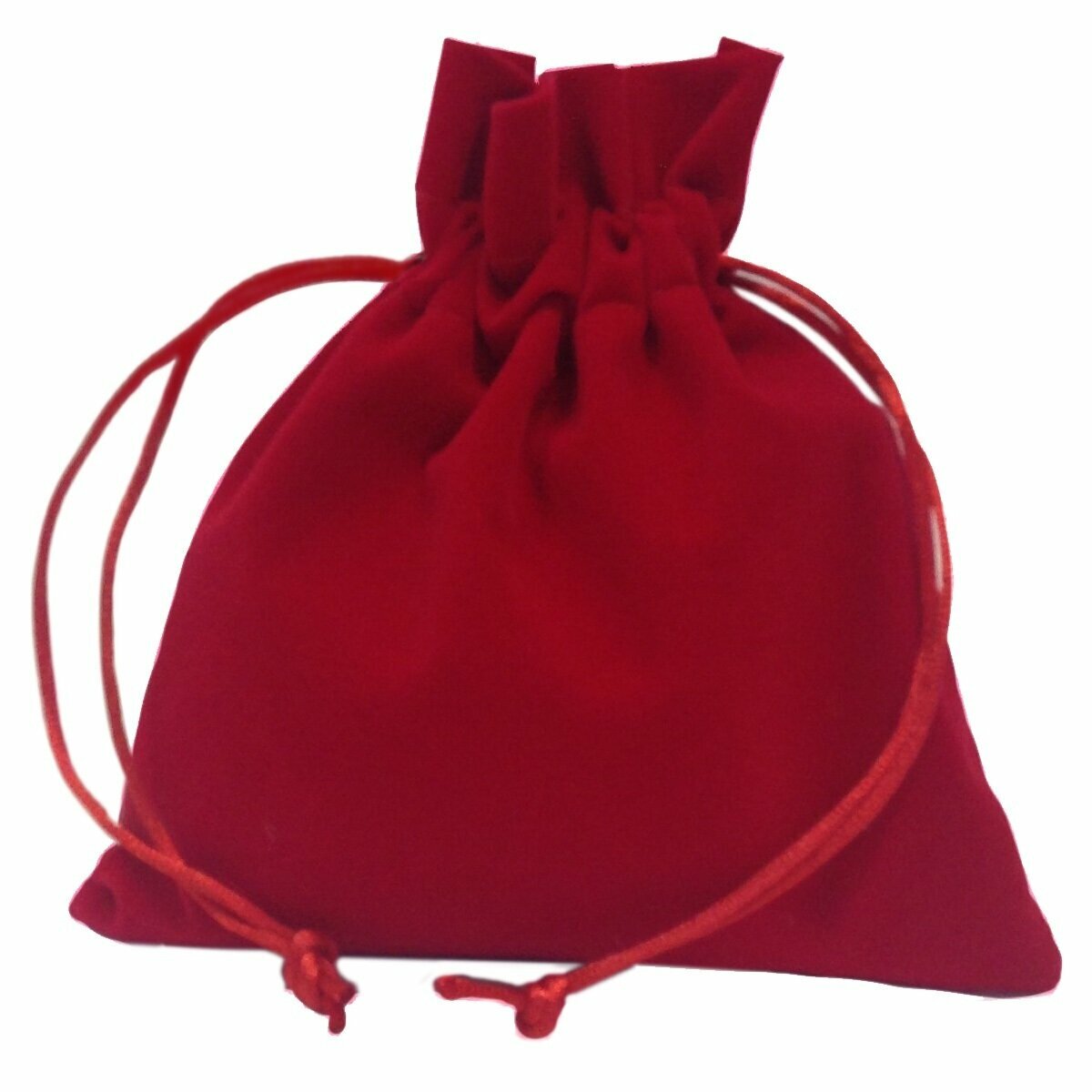 Мешочек бархатный красный 14*15 см