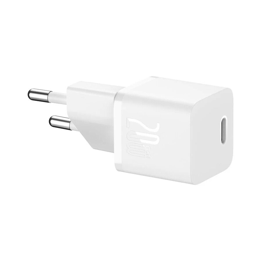 Зарядное устройство Baseus OS GaN5 Fast Charger Mini 1C 20W EU белый (CCGN050102)