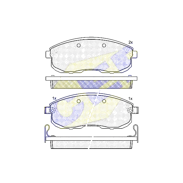 ICER 181101 (410602Y090 / 410602Y091 / 4106040U90) 181101 колодки дисковые передние \ Nissan (Ниссан) Maxima (Максима)