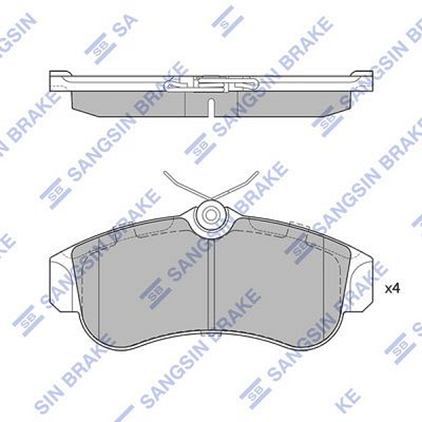 HI-Q SP1581 sp1581 колодки дисковые передние\Nissan (Ниссан) Primera (Примера) 2.0 / 2.0td 90-02