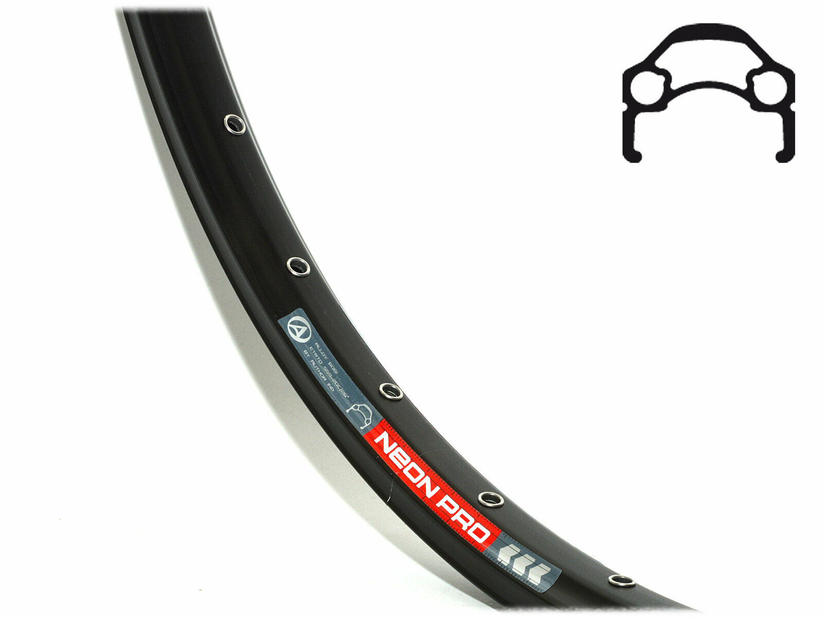 Обод для велосипеда 26 Author Neon Pro 32 отверстия, двойной, пистонированный, д/диск. тормоз