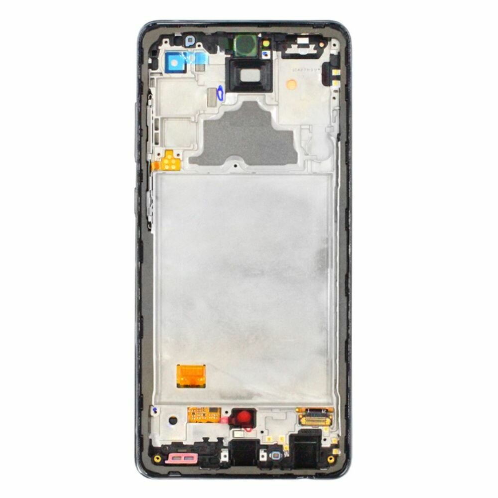 Дисплей в сборе с рамкой для Samsung A72 SM-A725 черный