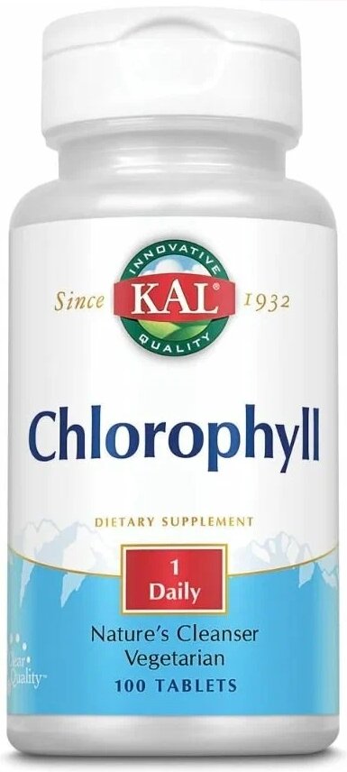 KAL Chlorophyll 20 mg 100 tablets (хлорофилл 20мг)