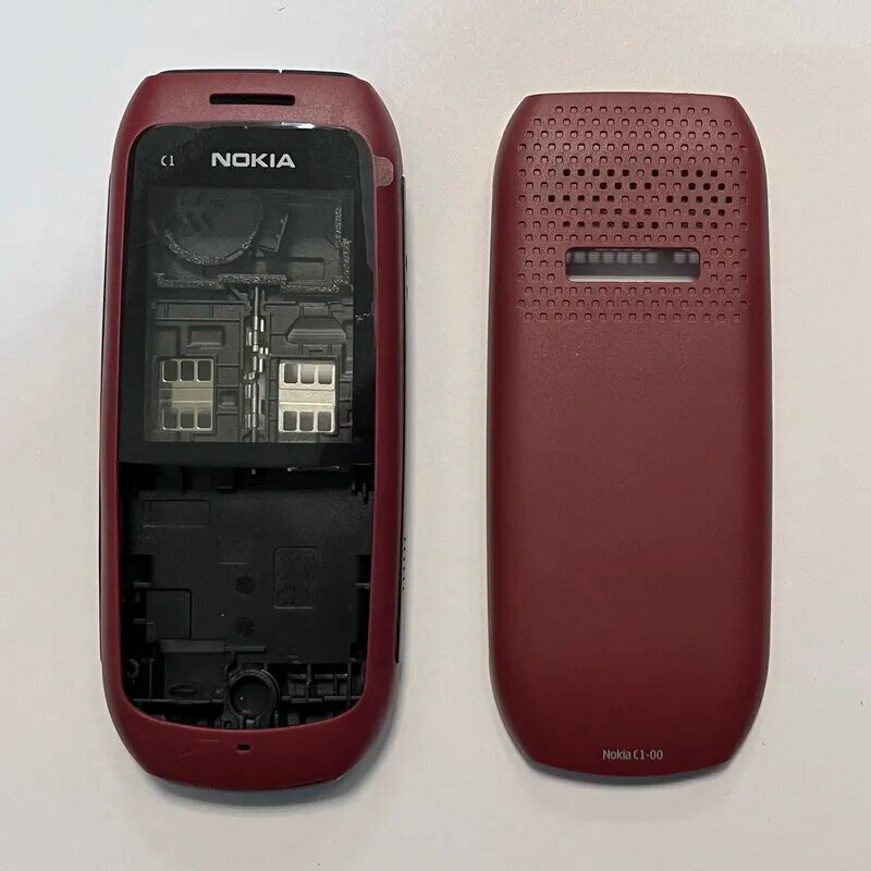 Корпус для телефона Nokia C1-00, красный
