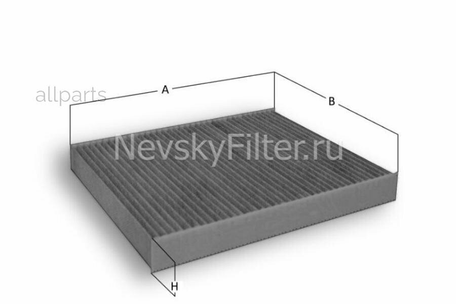 NEVSKY-FILTER NF6428C Фильтр салона угольный DAIHATSU Charade II LEXUS CT ES GS GX IS + IS SportCross LFA LS LX N