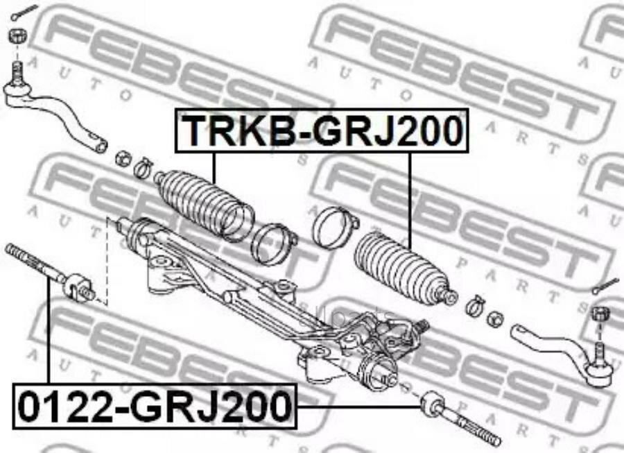 FEBEST TRKB-GRJ200 пыльник рулевой рейки