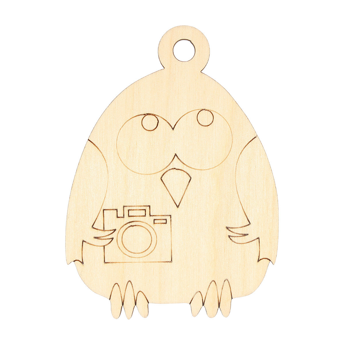 Заготовка деревянная для творчества 'Петушок фотограф', 9,5*7 см, Astra&Craft