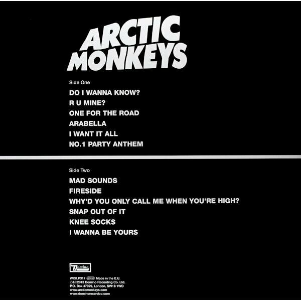 Виниловая пластинка Arctic Monkeys "Am" Lp — фото 1