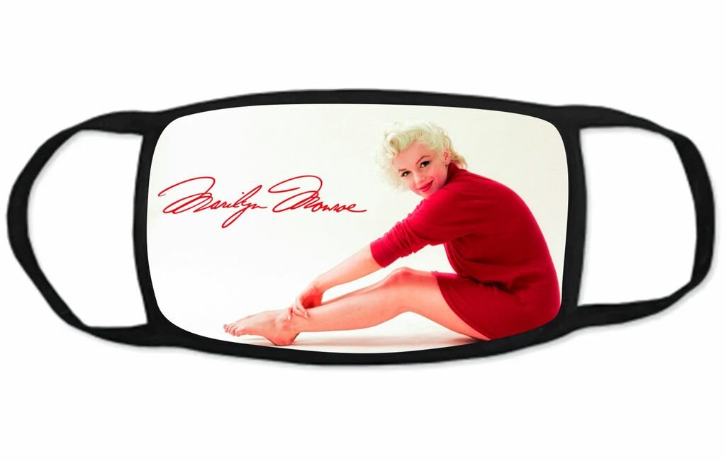 Маска на лицо Мэрилин Монро №5, Детская 18 на 10 см