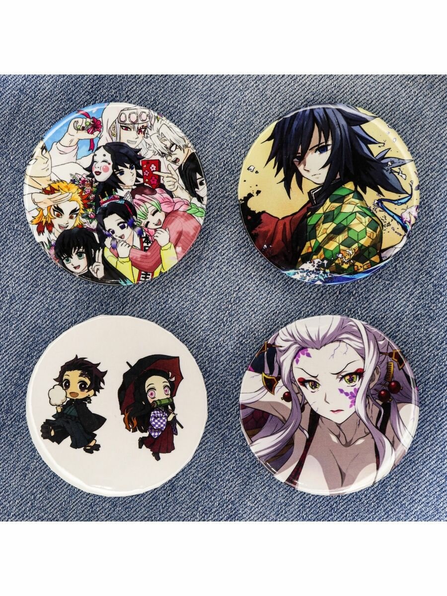 Набор значков аниме серии Demon Slayer