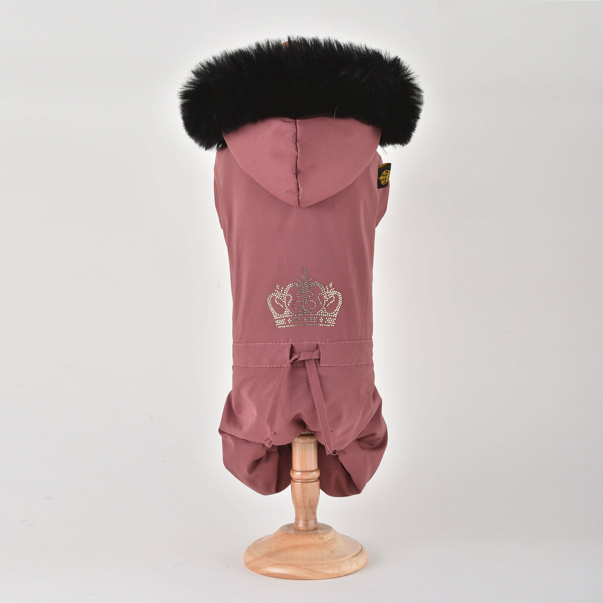 Royal Dog зимний костюм Элегант стразы Марсала L