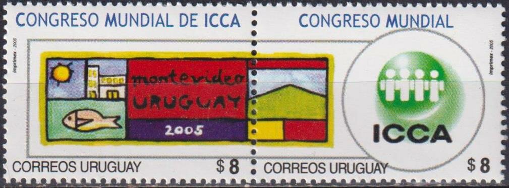 Почтовые марки Уругвай 2005г. "ICCA World Congress" Организации MNH