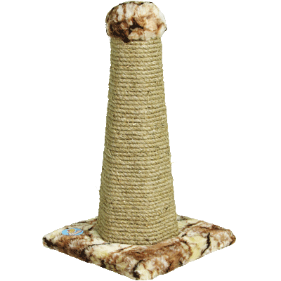 Зооник когтеточка на подставке шестигранная (300х300х550)