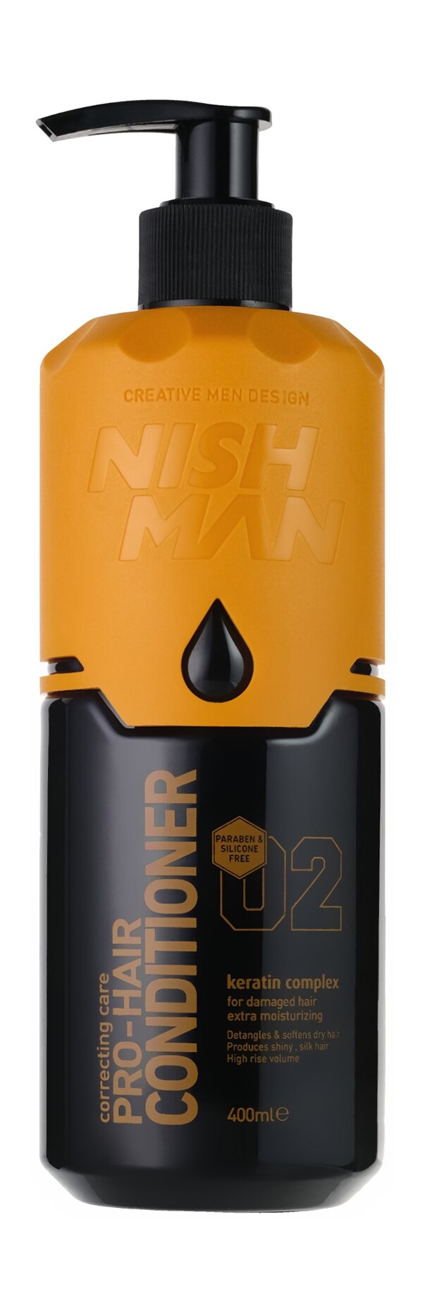 NISHMAN Кондиционер для волос Professional Hair Conditioner (Keratin Complex), 400 мл, 02