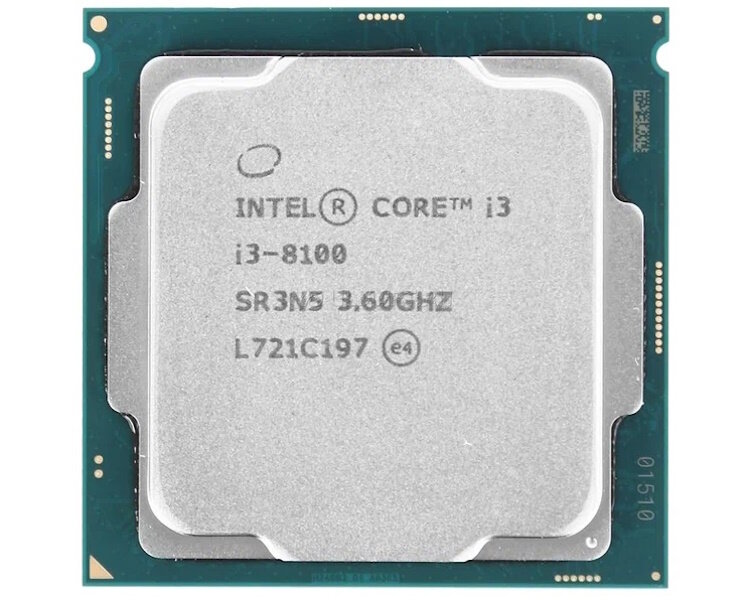 Процессор Intel Core i3-8100 (3600MHz, LGA1151 v2, L3 6Mb) OEM