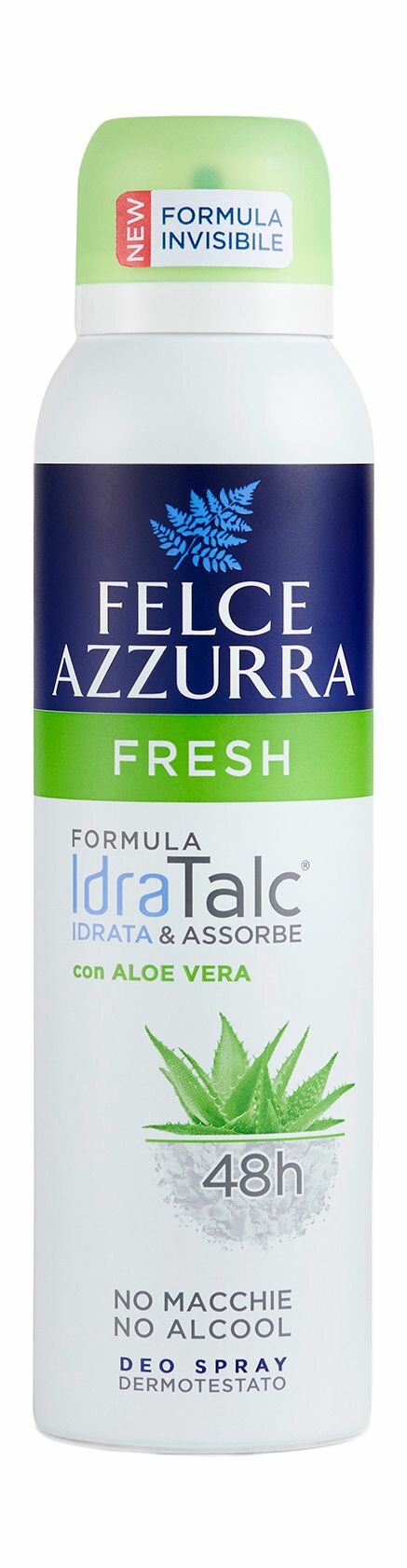 FELCE AZZURRA Дезодорант-спрей антиперспирант "Свежесть" с алоэ вера, 150 мл