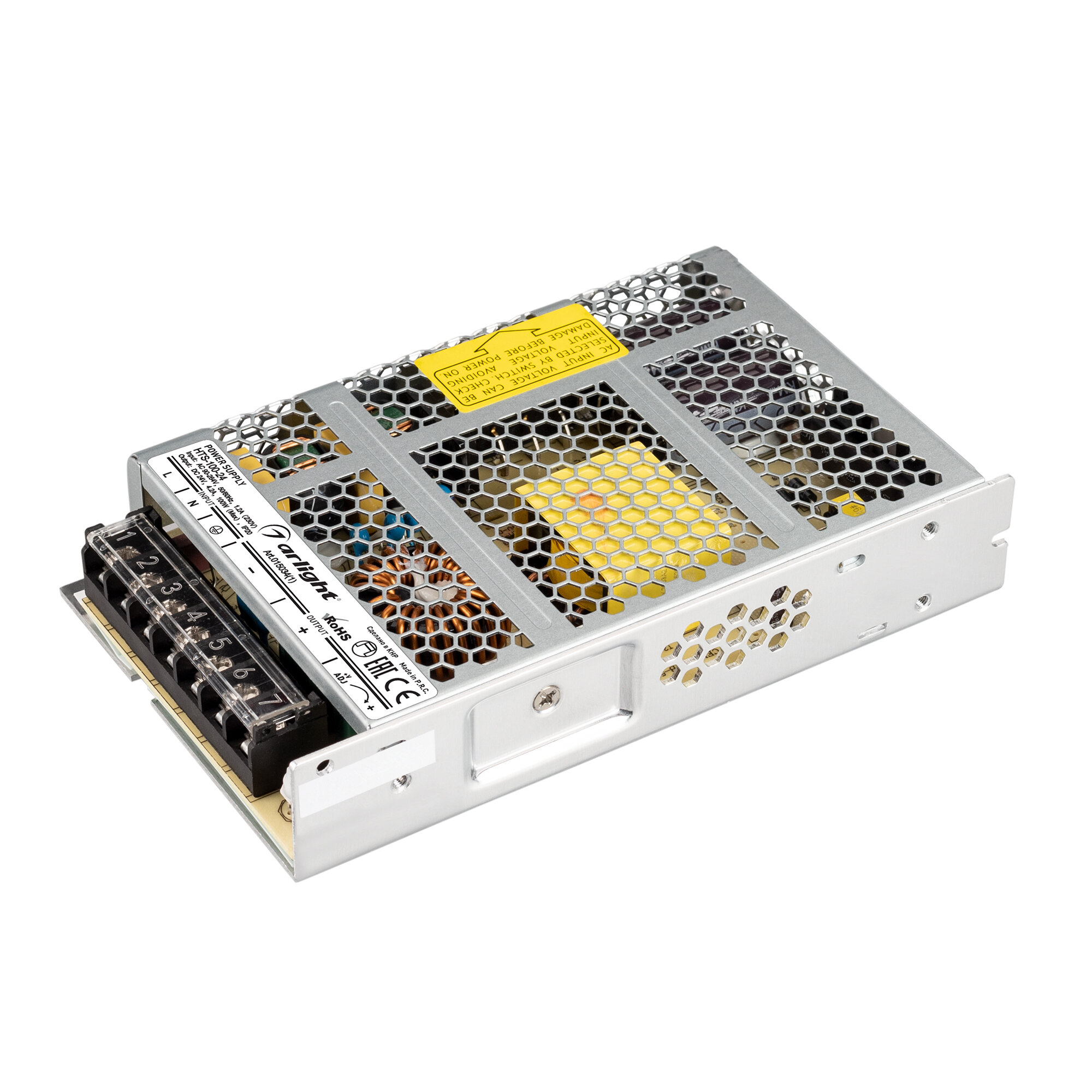 Источник напряжения Arlight Блок питания HTS-100-24 (24V, 4.2A, 100W) (Arlight, IP20 Сетка, 3 года)