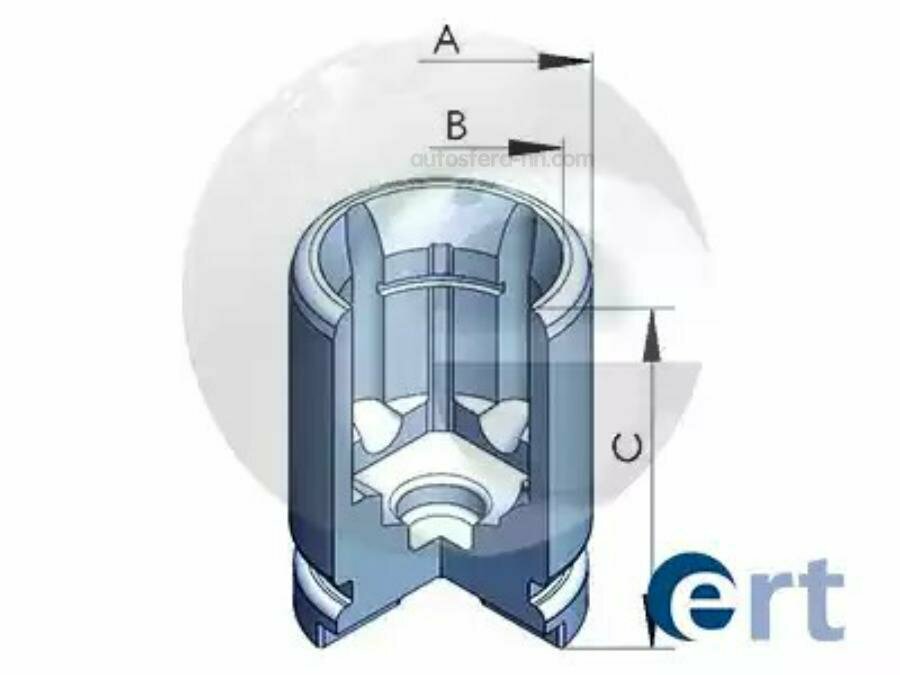ERT 150227C Поршень тормозного суппорта D30 H43.6 HONDA: CIVIC IV Hatchback (EG) 1.3 16V (EG3)/1.5 i 16V (EG4)/1.6/1.6 16V Vtec (EG5)/1.6 VTi 16V (EG6) 91 - 95 , CONCERTO (HW) 1.6/1.6 1
