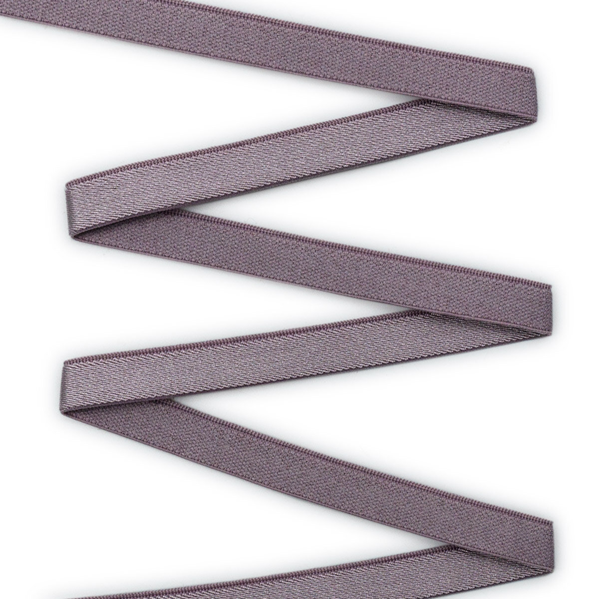 Резинка бельевая для бретелей, бретельная лента, блестящая 6,95 гр/м, эластичность 60%, 10мм*50м (грязно-розовый)