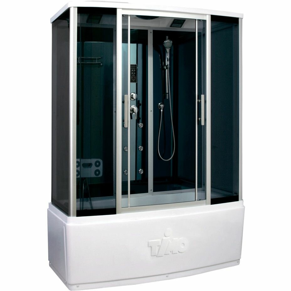 Душевая кабина Timo (Тимо) Standart T-1170 цвет профиля хром, стекло тонированное 5 мм 170х220х88 см