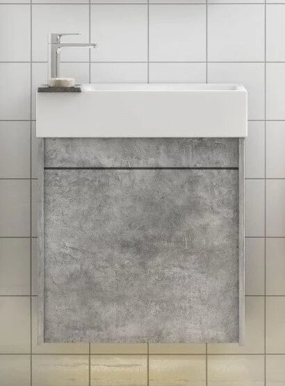 Тумба под раковину Art&Max Family FAMILY-500-1D-SO-CV 50 см R, подвесная, цемент