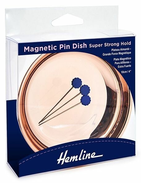 Игольница магнитная "Блюдце" цв. розовое золото Hemline 279. MD