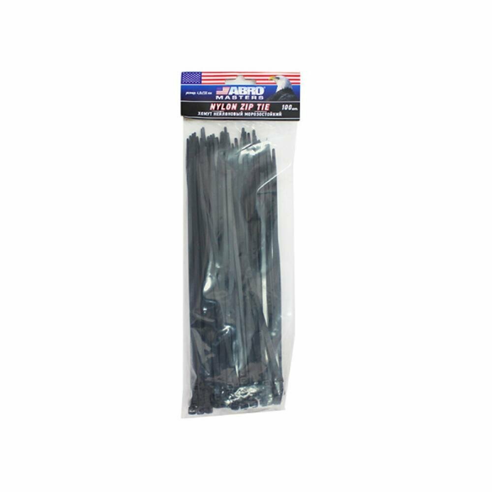 Хомут пластиковый 4,8 мм х 250 мм (100 шт) морозостойкий ABRO MASTERS