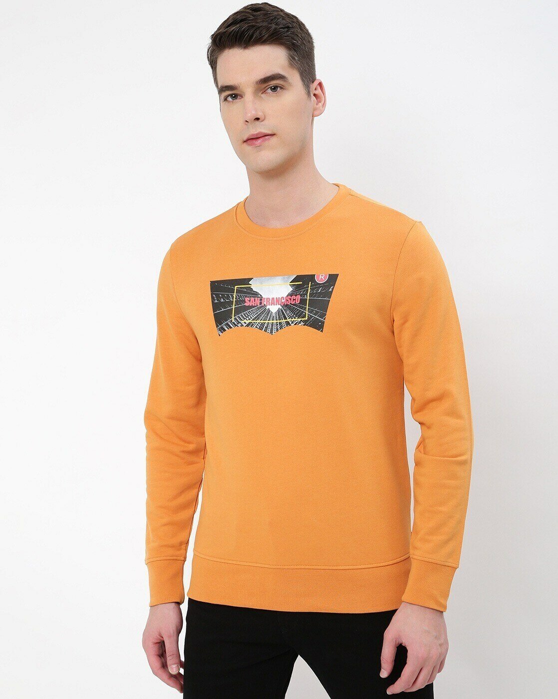 Свитшот LOGO PRINT CREW-NECK SWEATSHIRT
