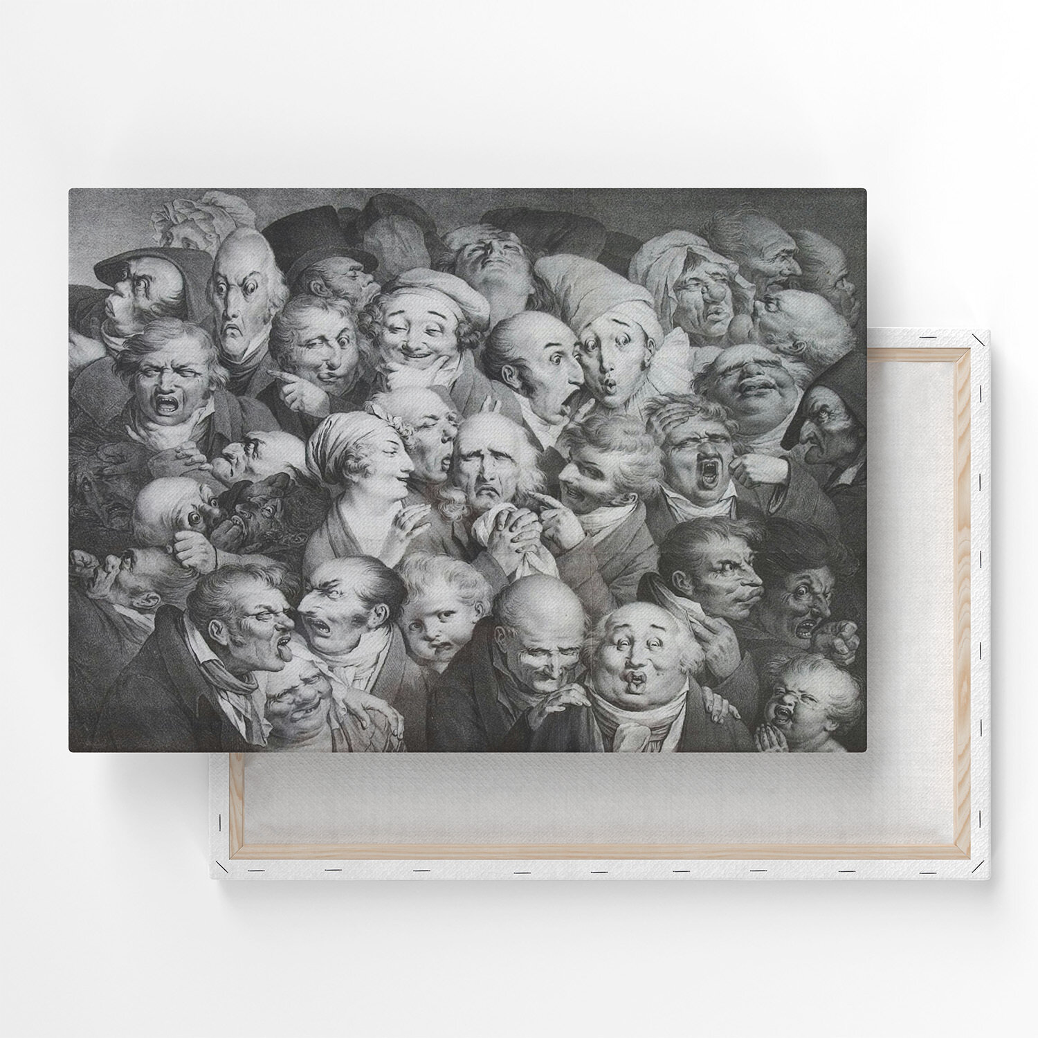 Картина на холсте, репродукция / Луи-Леопольд Буальи - Group of Thirty-Five Heads / Размер 30 x 40 см