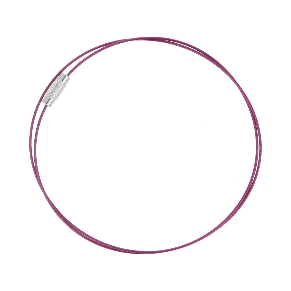 "Zlatka" Основание для колье KS-050 50 см №11 яр. сиреневый