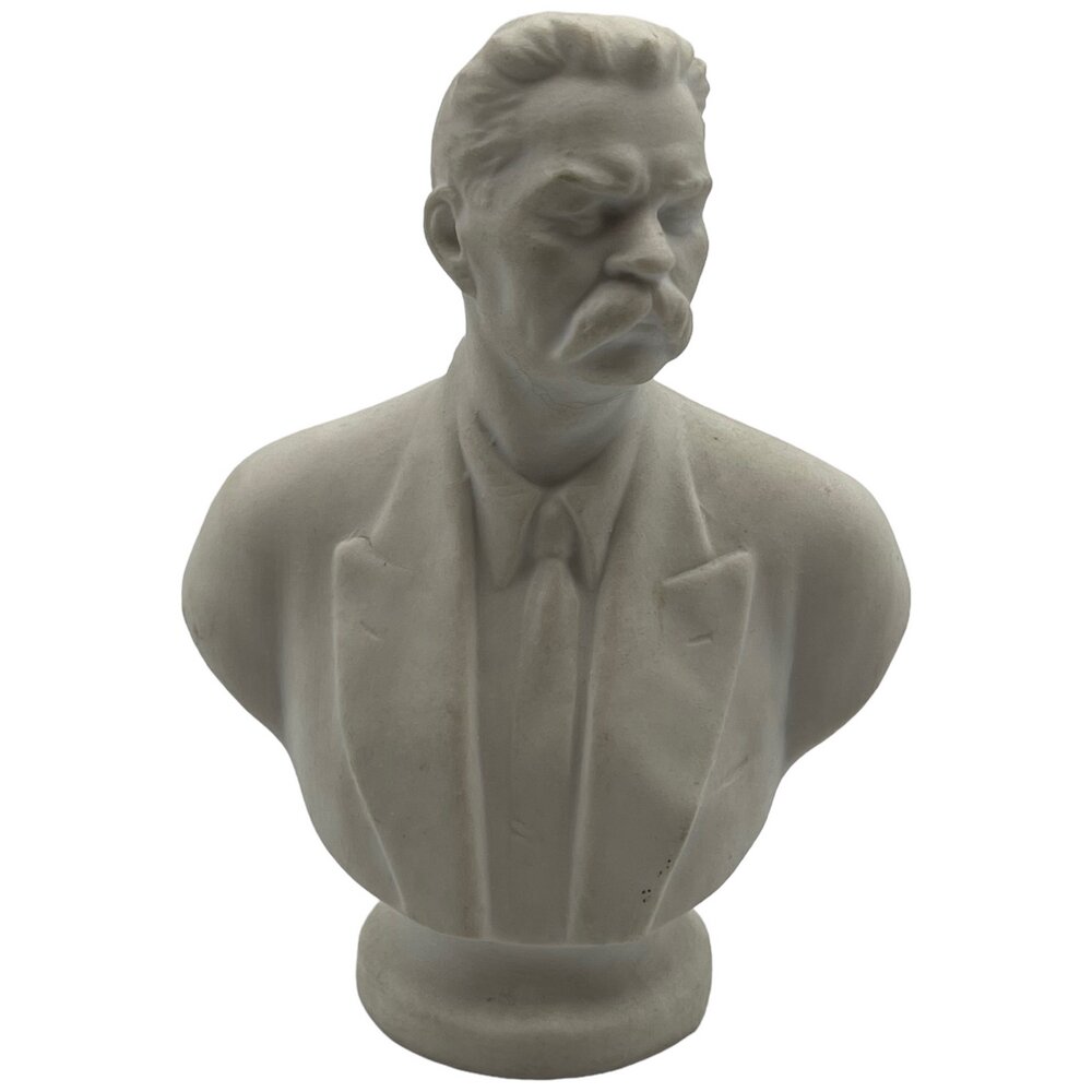 Бисквитный бюст "А. М. Горький" 1955-1957 гг. ЛФЗ, СССР (Лот №3)