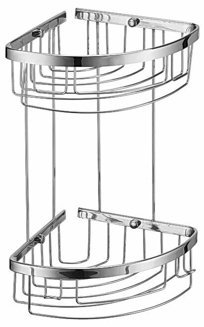 Полка угловая 2х этажная 18 см Rainbowl GKL 18*18/G