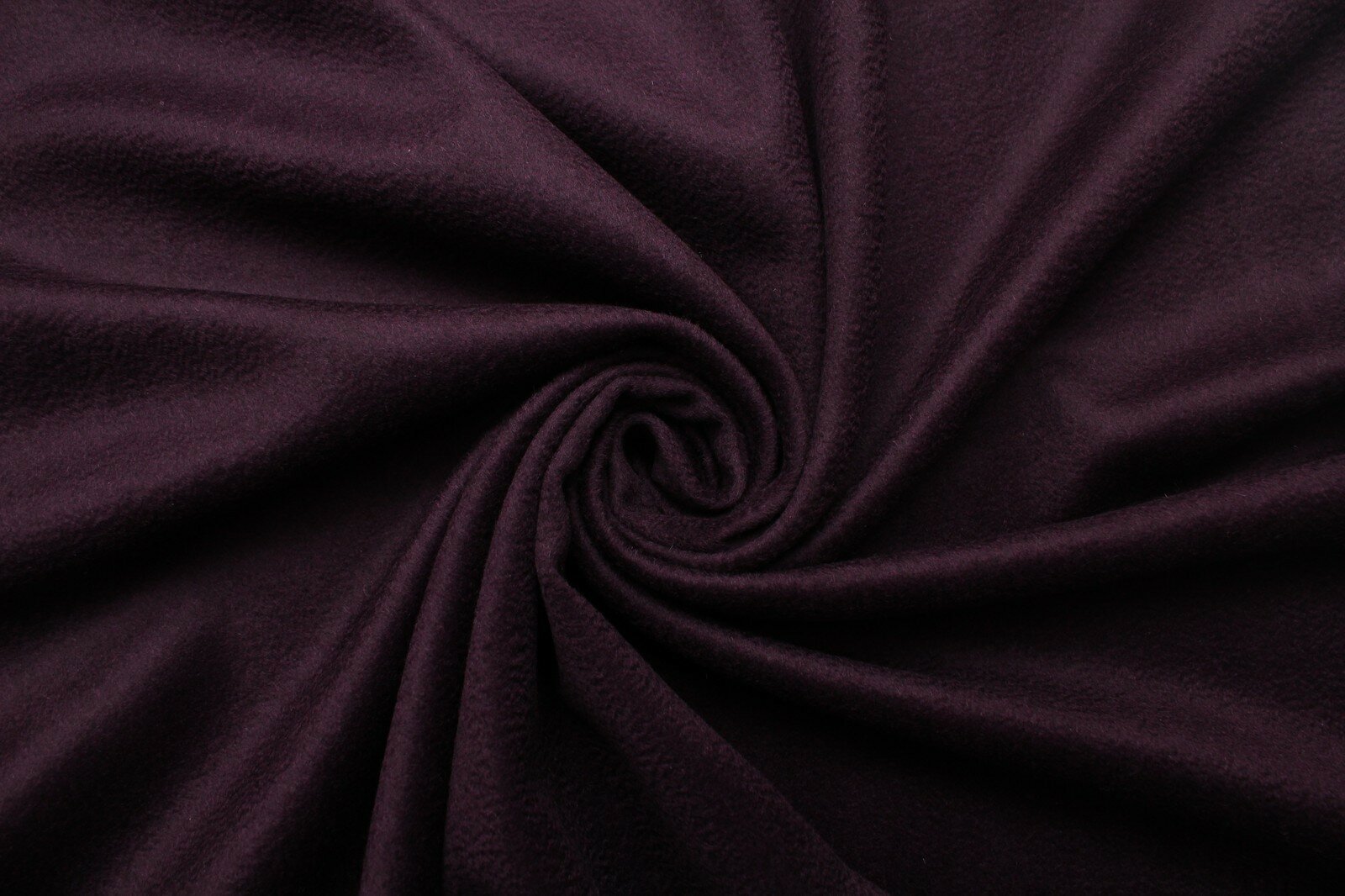 Ткань пальтовая Elie Saab с кашемиром баклажанного цвета, ш144см, 0,5 м