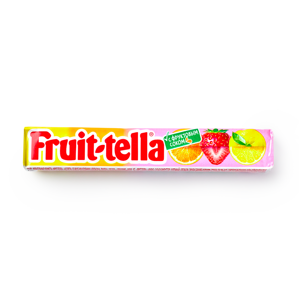 Конфеты Fruittella Fruit-tella, жевательные, без глазури, ассорти, 41 г
