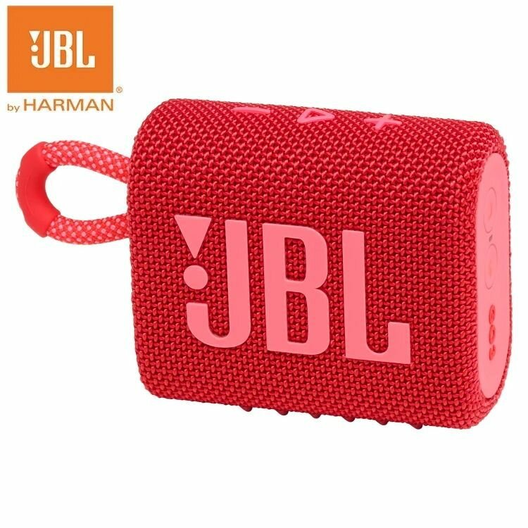 Беспроводная Bluetooth колонка JBL GO3, красная