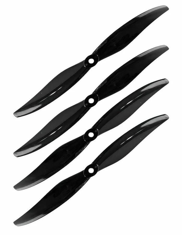Пропеллеры GemFan LR 7035-2, 2-лопастные, чёрные, M5, 2CW+2CCW