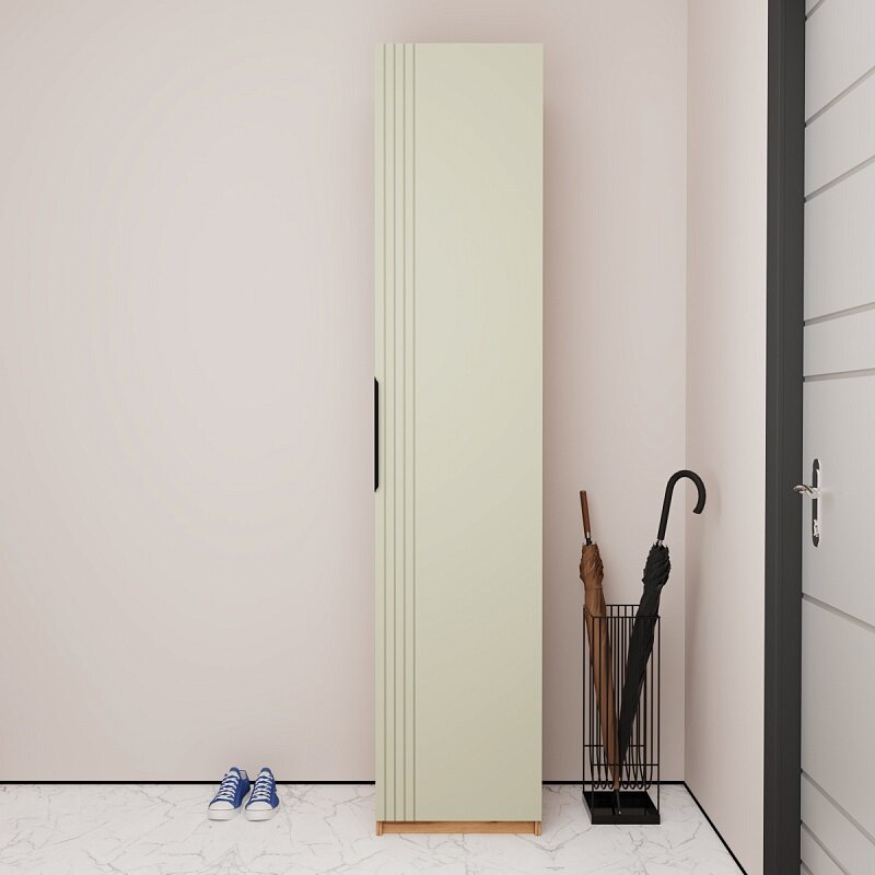 Пенал МебельЛэнд24 Астрис - 1 Сантьяго 43x38x205 серый для одежды однодверный