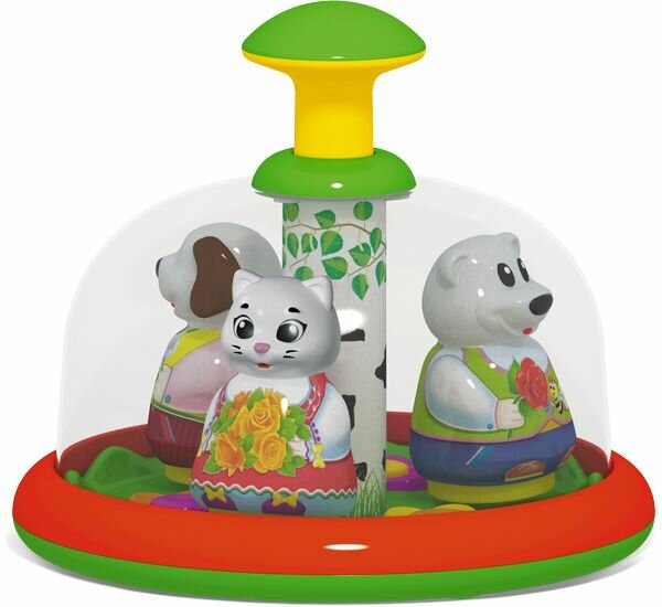 Развивающие игрушки для малышей Стеллар Юла-карусель "Хоровод" 17 см (в коробке) Stellar 01390