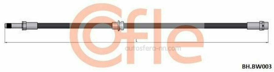 COFLE 92BHBW003 Шланг тормозной задн BMW 3 (E46) 98-