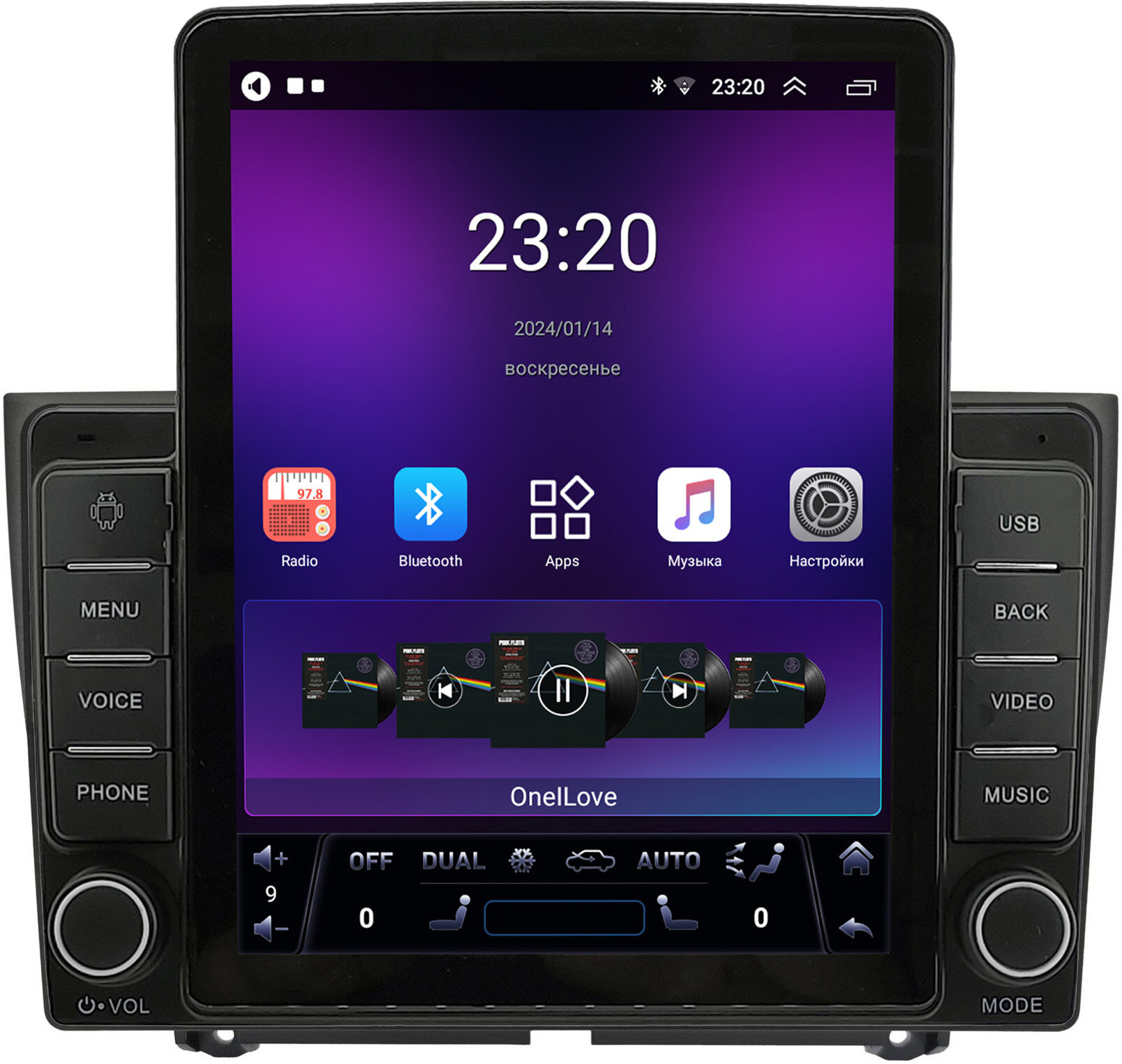 Штатная магнитола Lada Granta FL, Granta Cross, ВИС 2349 2018-2025, Granta Sport 2023-2025 Canbox GTR095-9090 Android 10 (QLed, 4/64, DSP, CarPlay)