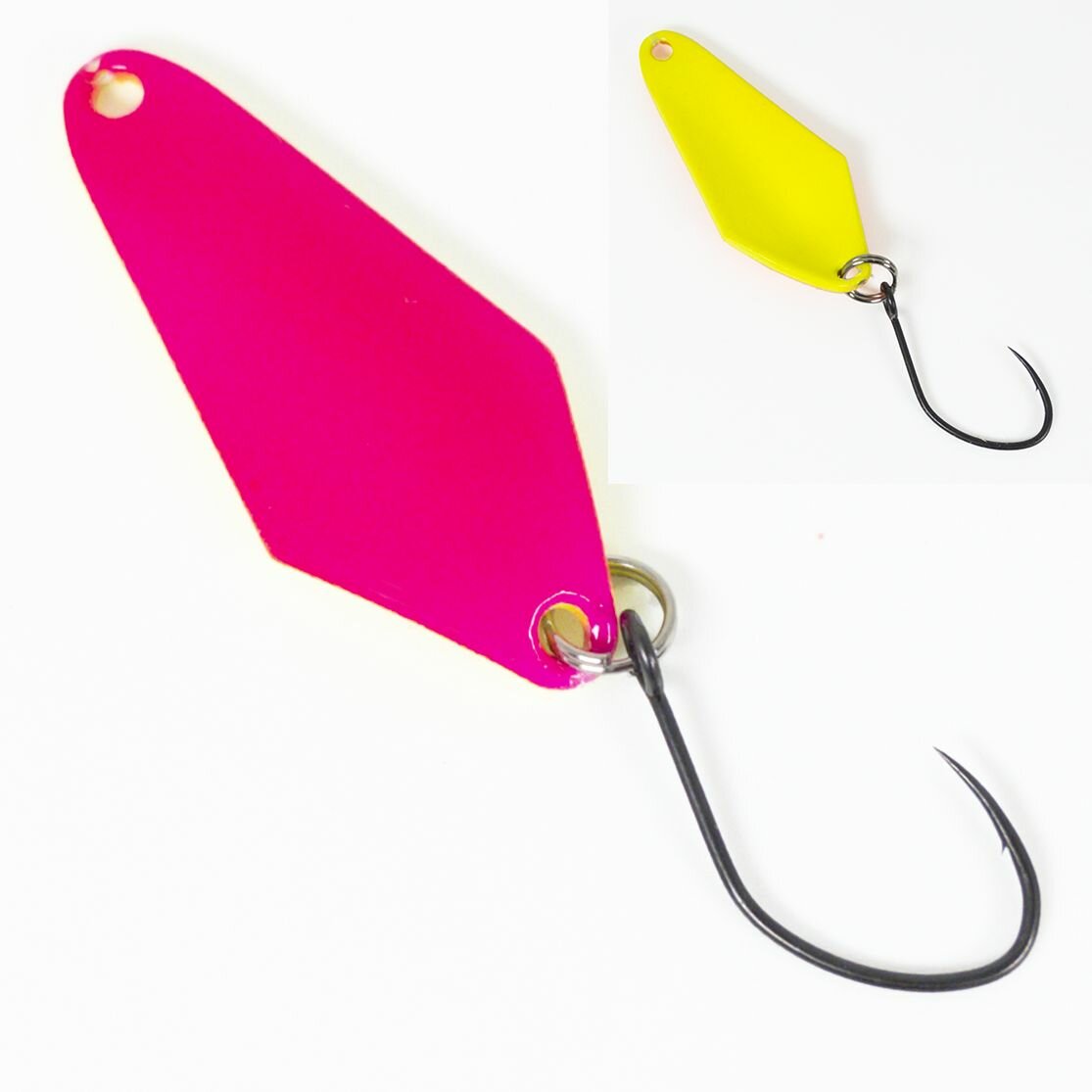 Блесна колебалка Зябликов Ромбик 3.2cм. 2.8гр fluo