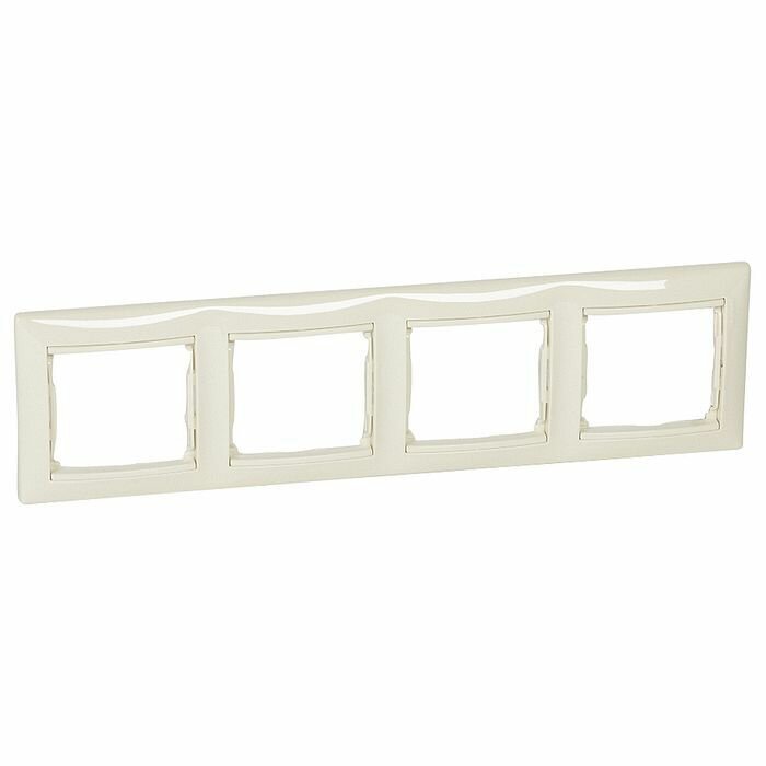 Рамка 4 поста Legrand VALENA CLASSIC, слоновая кость, 774354