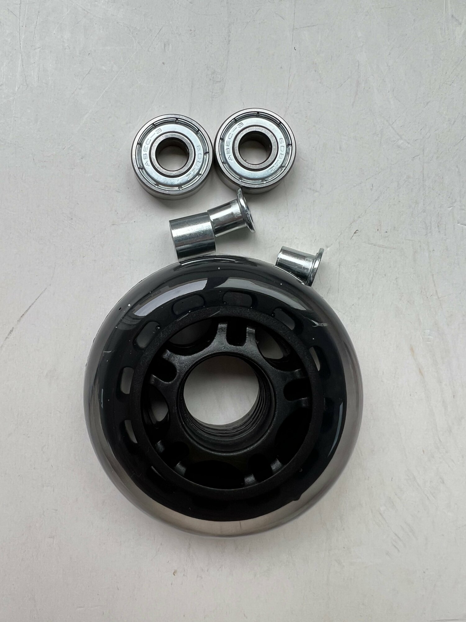 Колесо для роликов в сборе PU70, 70х24 мм