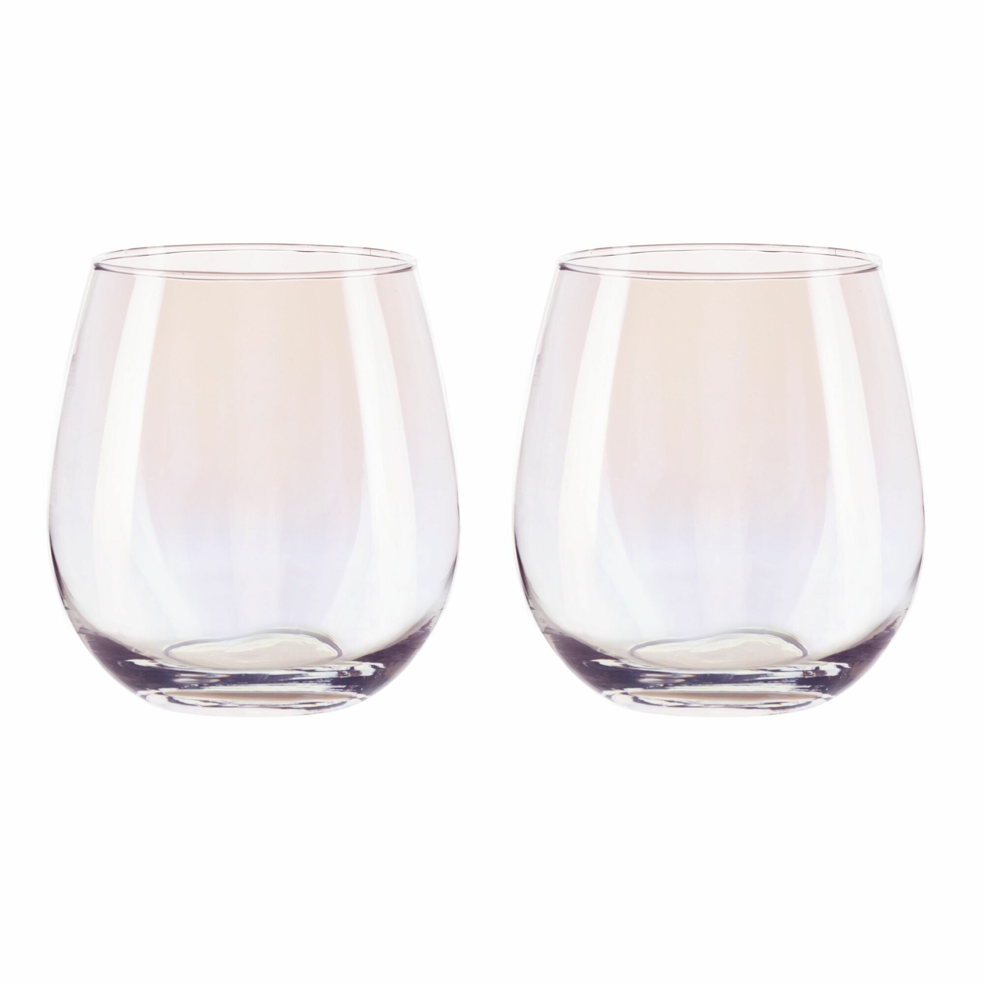 Стакан, Kuchenland, 460 мл, 2 шт, стекло, перламутр, Floyd polar